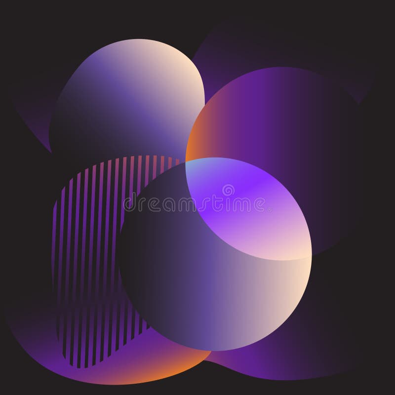 Abstract Round and Different Shape Shapes Stock Vector - Illustration ...