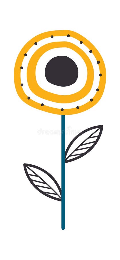 Abstract Round Flower stock vector. Illustration of flower - 274270770