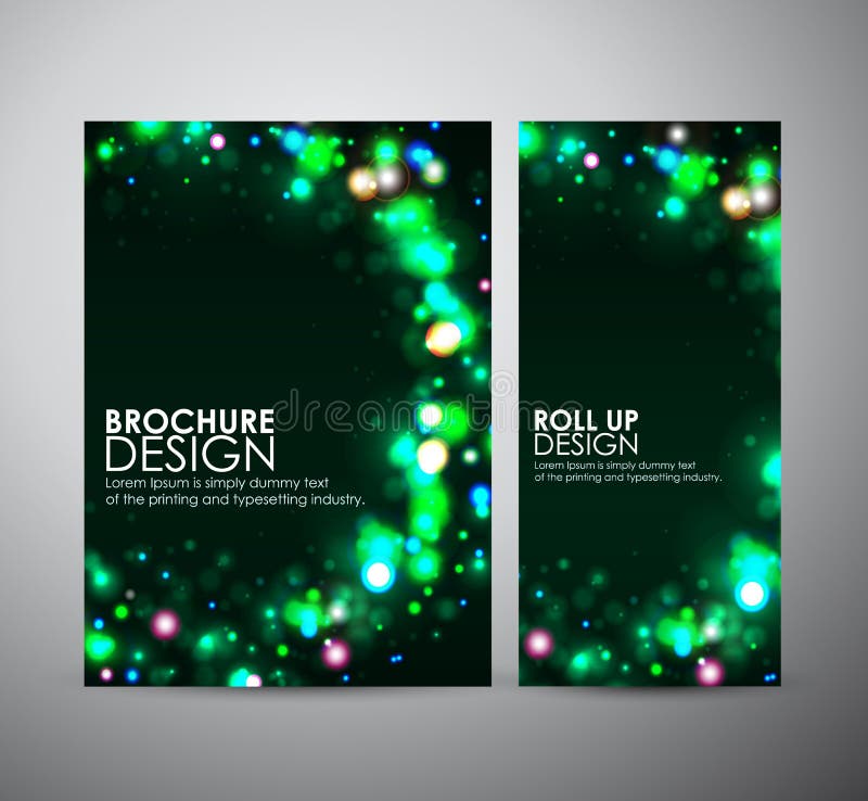 Abstract Round Frame Design. Brochure Business Design Template or Roll ...