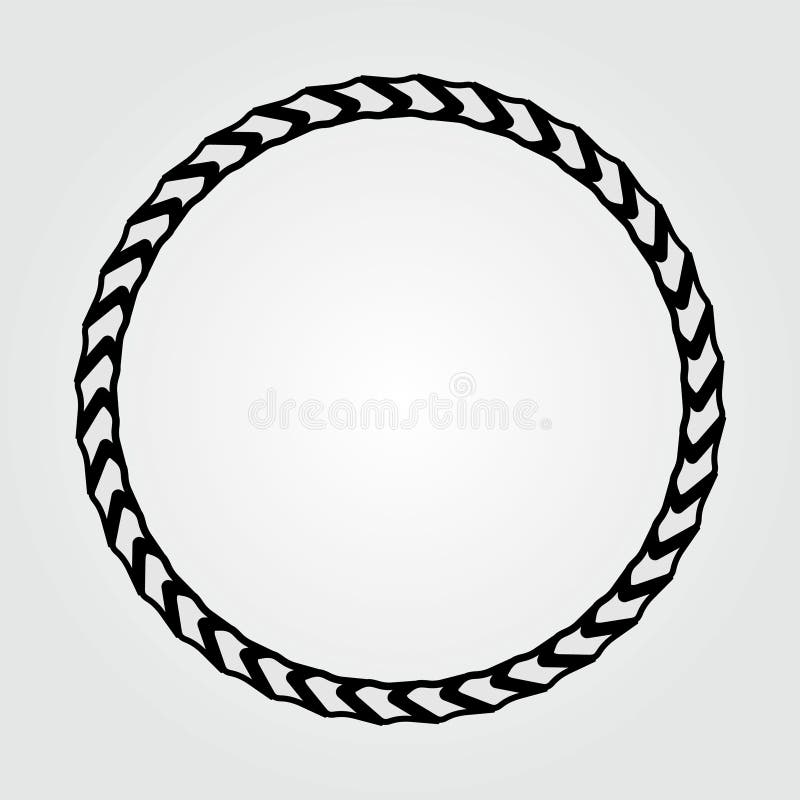 Abstract Round Frame Isolated. Vector Illustration Stock Vector ...