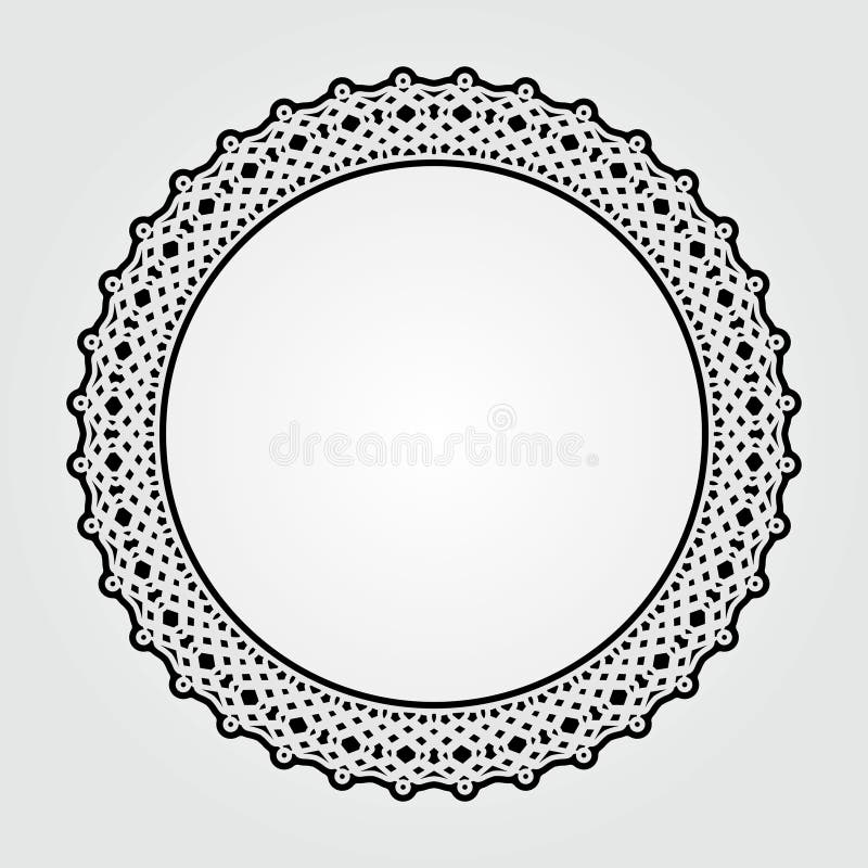 Abstract Round Frame Isolated. Vector Illustration Stock Vector ...