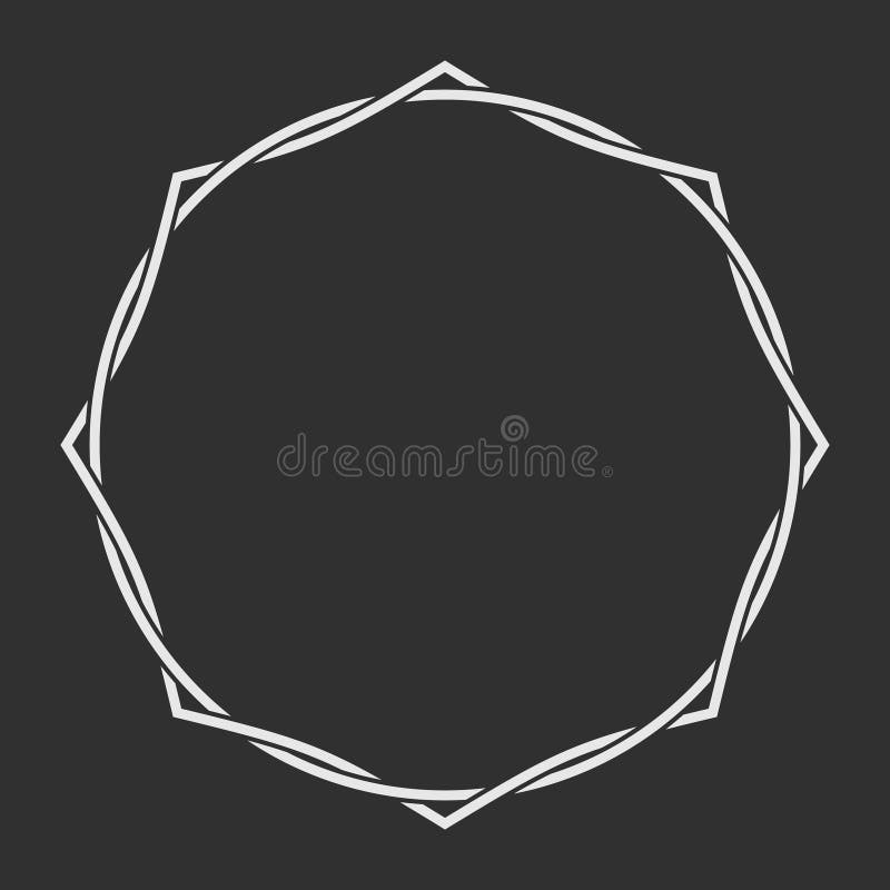 Abstract Round Frame Isolated. Vector Illustration Stock Vector ...