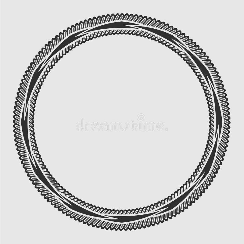 Abstract Round Frame Isolated. Vector Illustration Stock Vector ...
