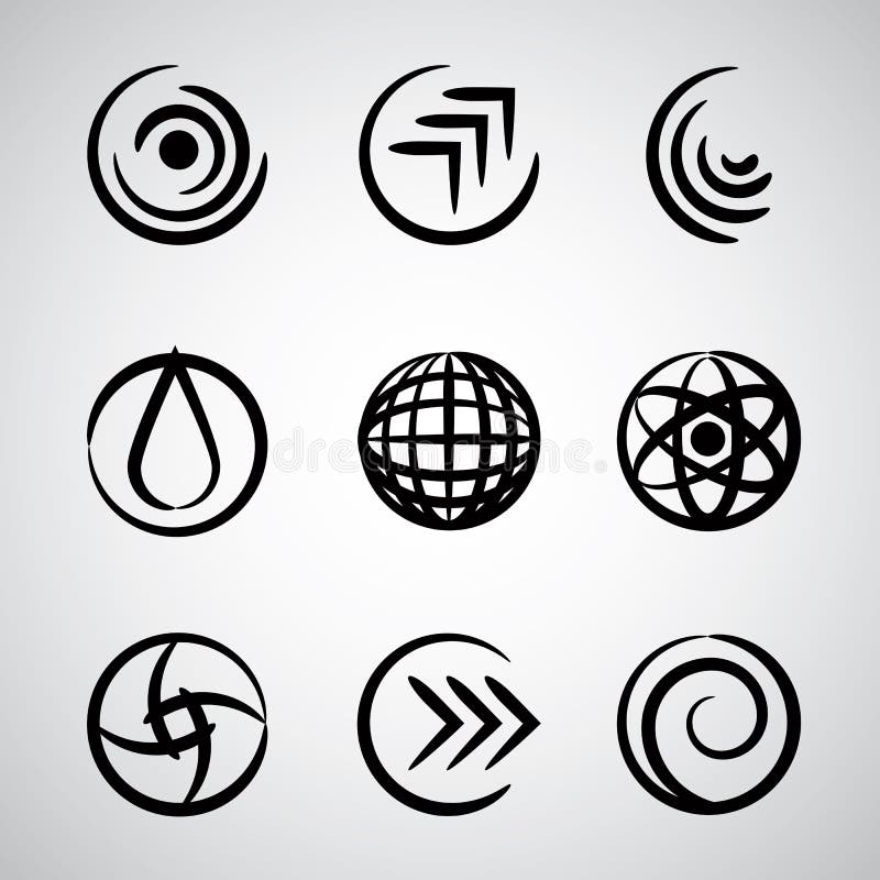 Abstract round icons. stock vector. Illustration of button - 42984203