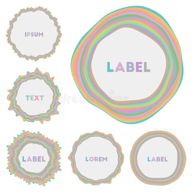 Abstract round labels. stock vector. Illustration of blank - 193202412