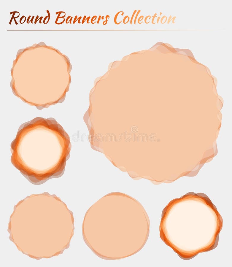 Abstract round labels. stock vector. Illustration of geometric - 190302714