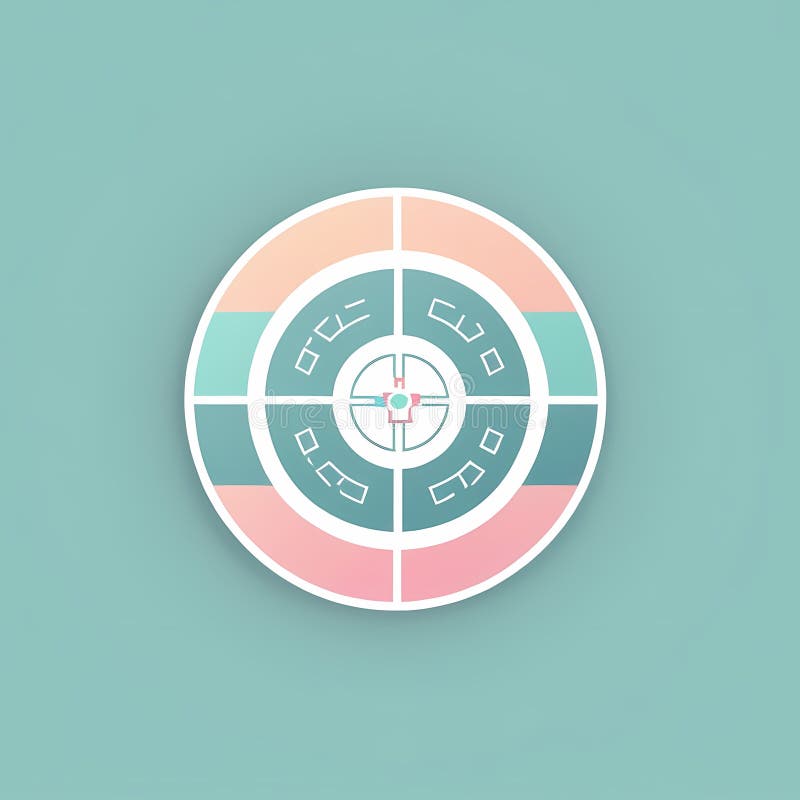 Abstract Round Logo with Computer Mouse for Coding or it Club Stock ...