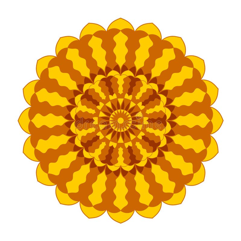 Abstract Round Mandala Pattern. Ornamental Arabesque Stock Vector ...