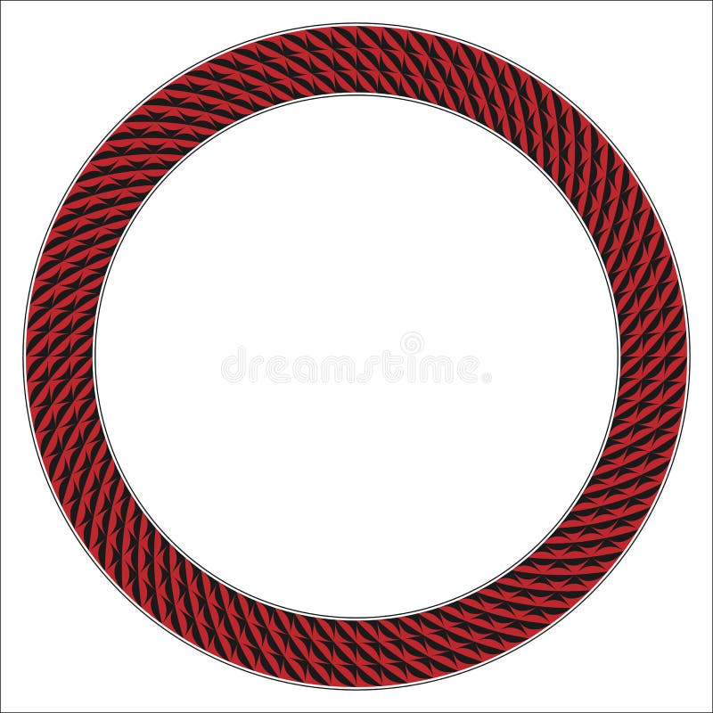 Abstract Round Medieval Geometric Pattern Stock Vector - Illustration ...