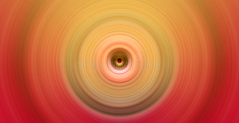 Abstract Round Orange Background. Rotation that Creates Circles Stock ...