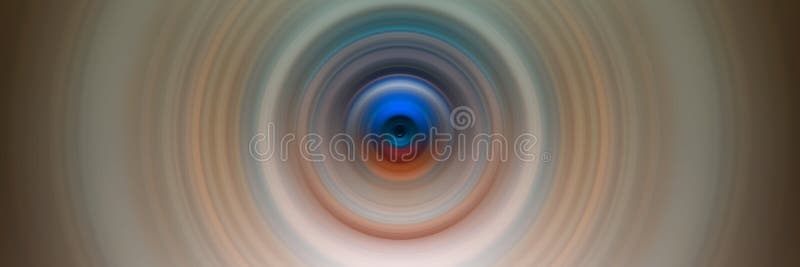 Abstract Round Orange Background. Circles from the Center Point. Image ...