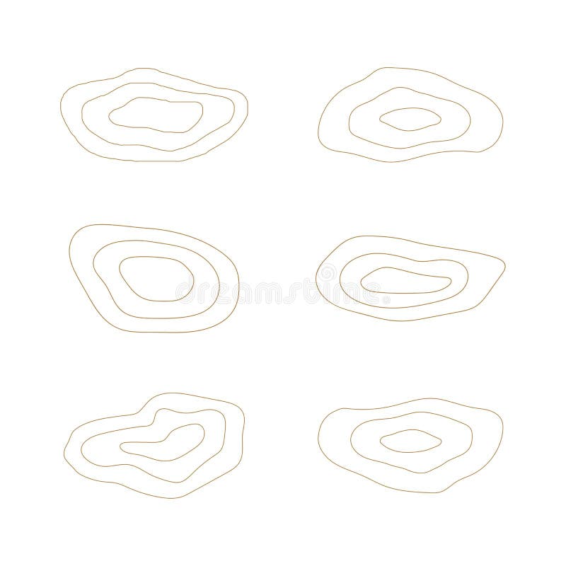 Abstract Round Organic Texture Shape Isolated Vector Decoration Element ...