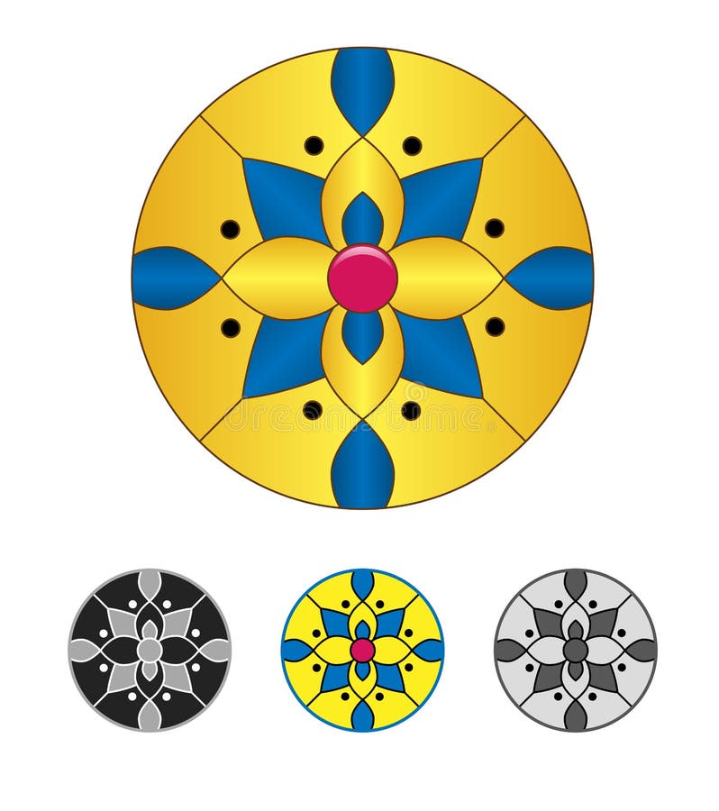 Abstract round pattern stock vector. Illustration of luxury - 23495113