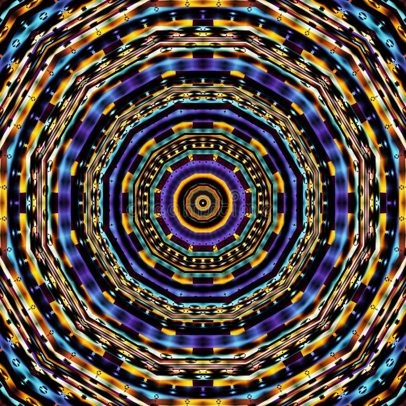 Abstract round pattern stock illustration. Illustration of colors ...