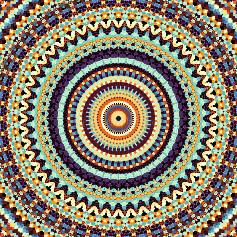 Abstract round pattern stock illustration. Illustration of generated ...