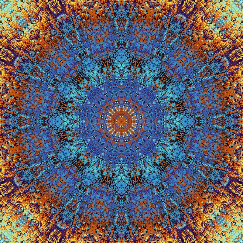 Abstract round pattern stock illustration. Illustration of kaleidoscope ...