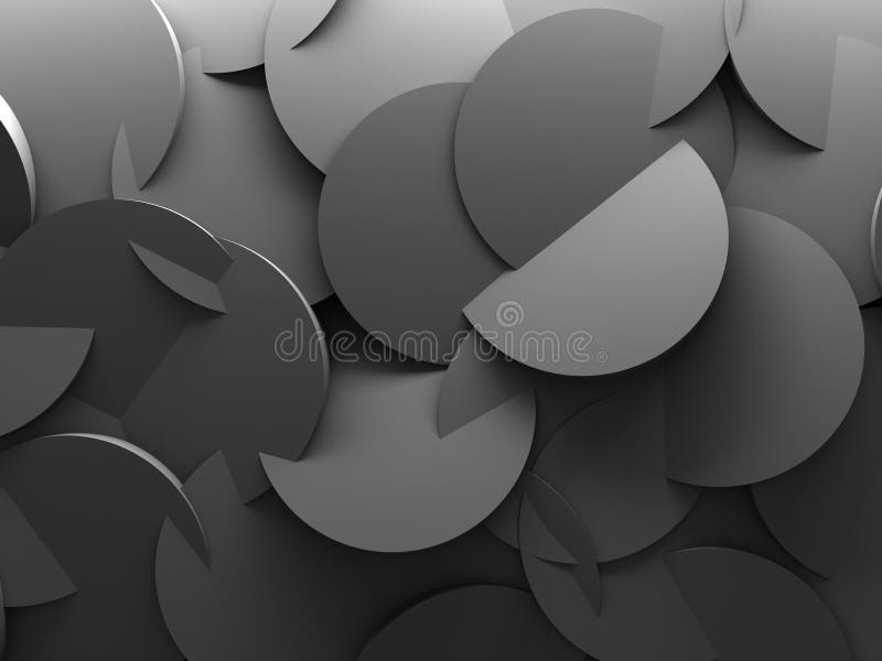 Abstract Round Pattern Wall Architectute Background Stock Illustration ...