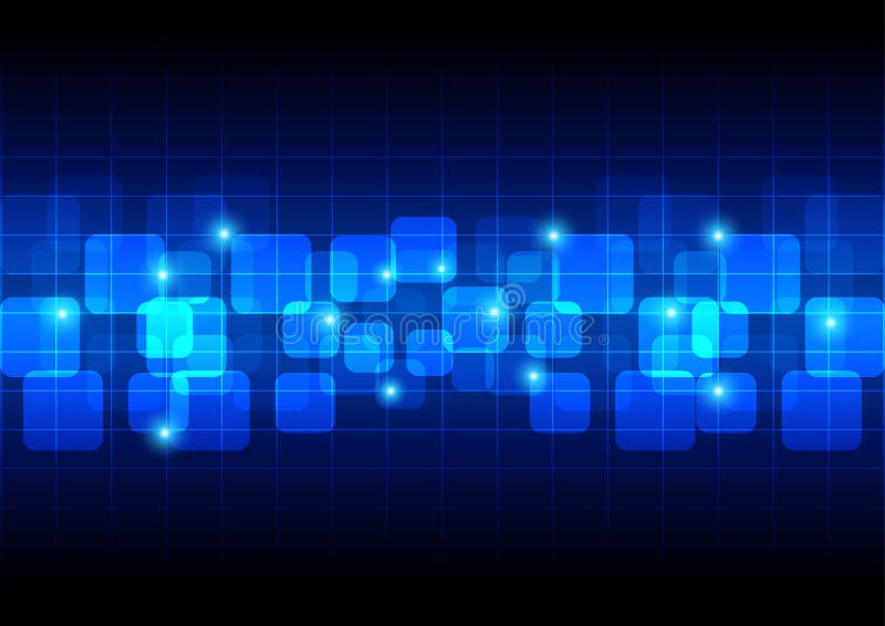 Abstract Round Rectangle on Blue Color Background with Table Stock ...