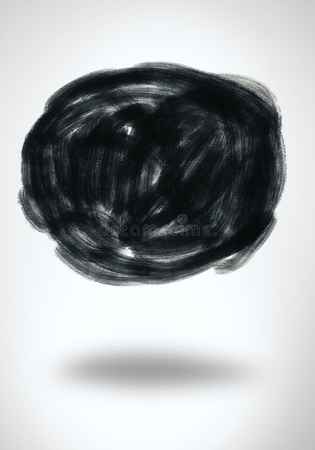 Round Scribble on White Background Stock Illustration - Illustration of ...