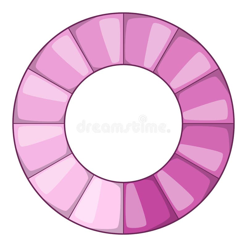 Abstract Round Shape Icon, Cartoon Style Stock Vector - Illustration of ...