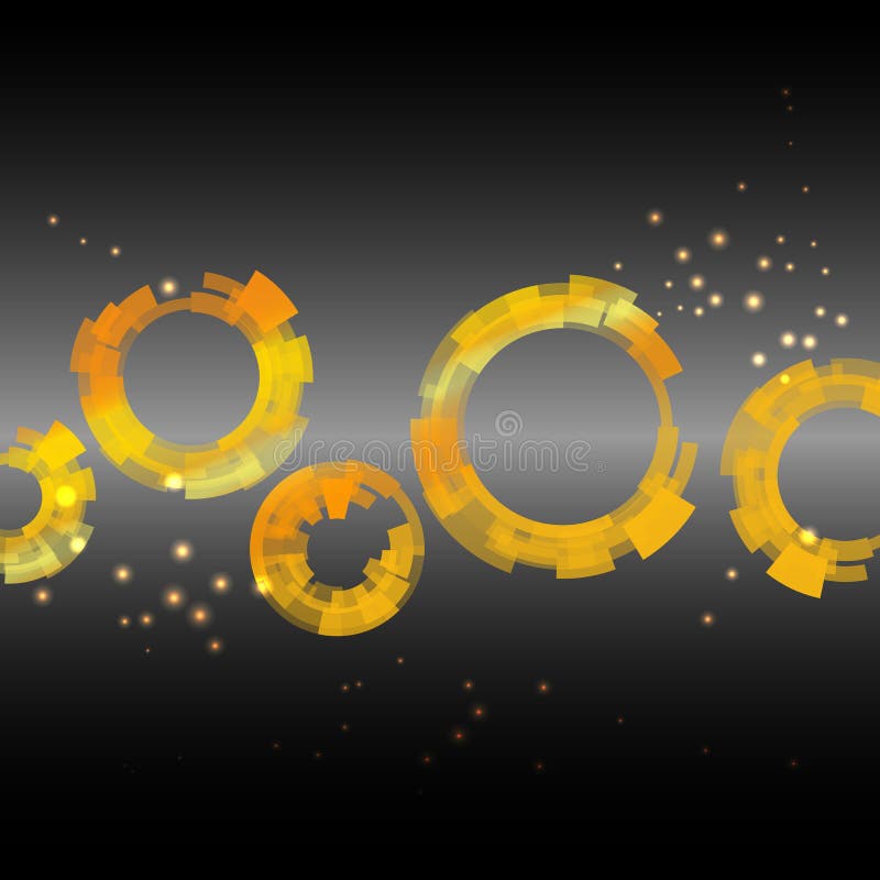 Abstract Round Shapes. Futuristic Technology Geometric Modern Concept ...