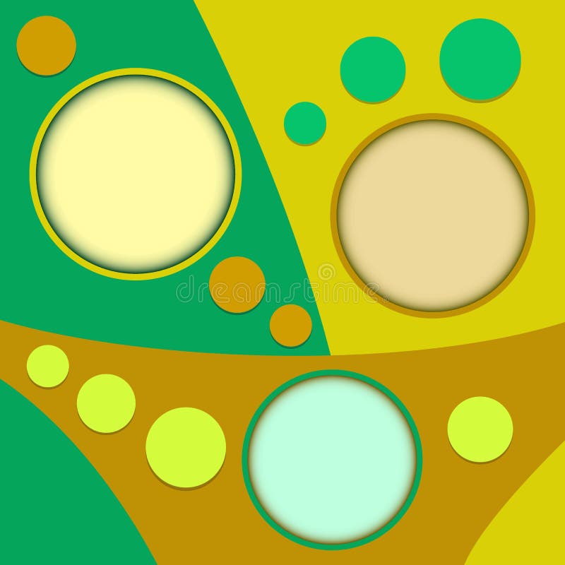 Abstract round text boxes stock vector. Illustration of management ...