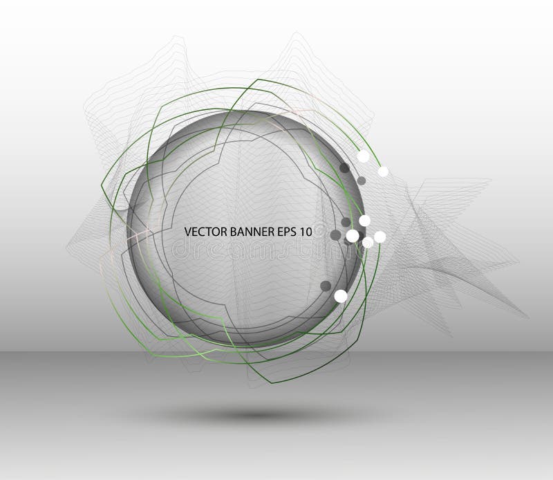 Abstract Round Vector Transparent Banner Stock Vector - Illustration of ...