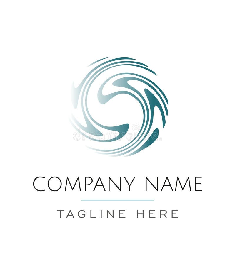 Abstract Round Water Circle Logo Vector Stock Vector - Illustration of ...