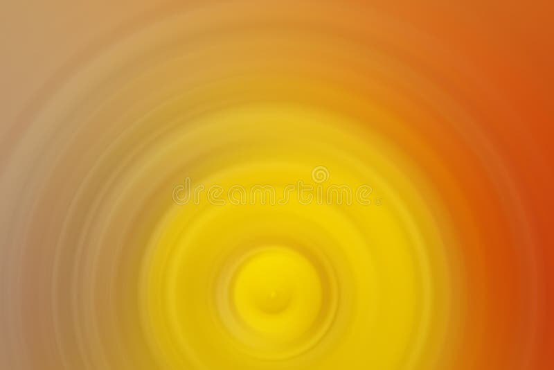 Abstract Round Yellow Background. Circles from the Center Point. Image ...