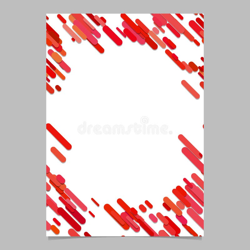Abstract Rounded Diagonal Stripe Pattern Brochure Template - Blank ...