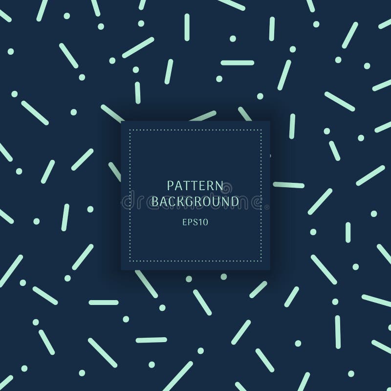 Abstract Rounded Line and Dot Pattern Blue Background Stock Vector ...