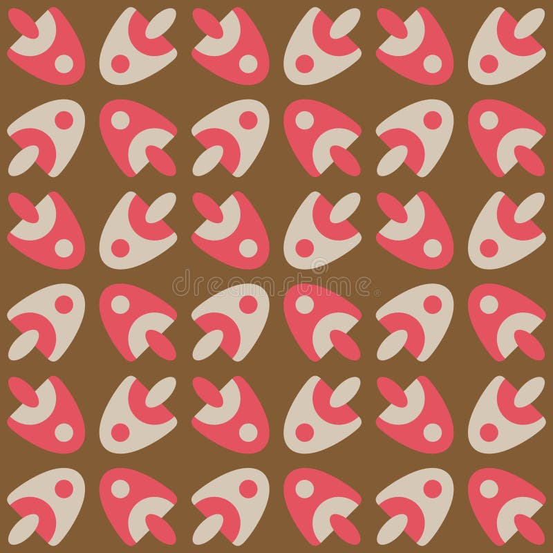 Rounded Abstract Seamless Pattern - Accent for Any Surfaces Stock ...