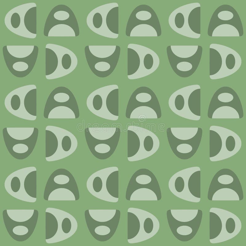 Rounded Abstract Seamless Pattern - Accent for Any Surfaces Stock ...