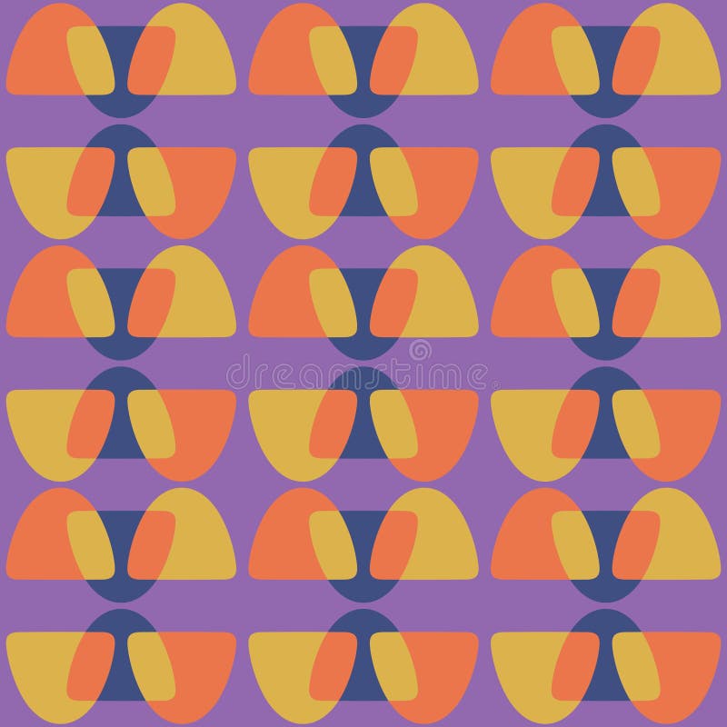 Rounded Abstract Seamless Pattern - Accent for Any Surfaces Stock ...