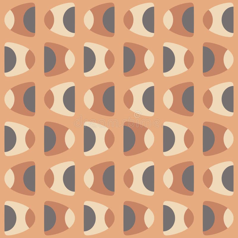 Rounded Abstract Seamless Pattern - Accent for Any Surfaces Stock ...