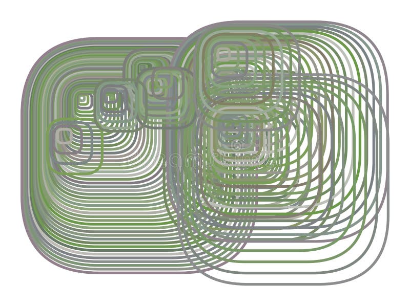 Abstract Rounded Rectangle Geometric Pattern, Colorful & Artistic for ...