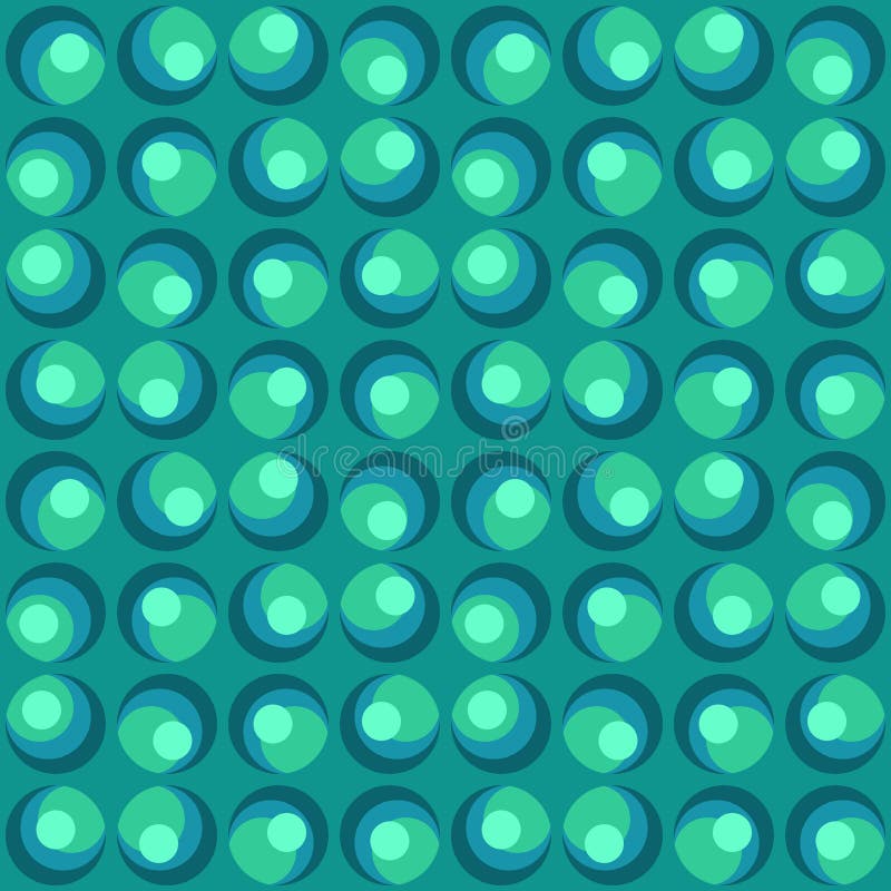 Abstract Rounded Repeated Shapes. Vector Seamless Pattern Stock Vector ...