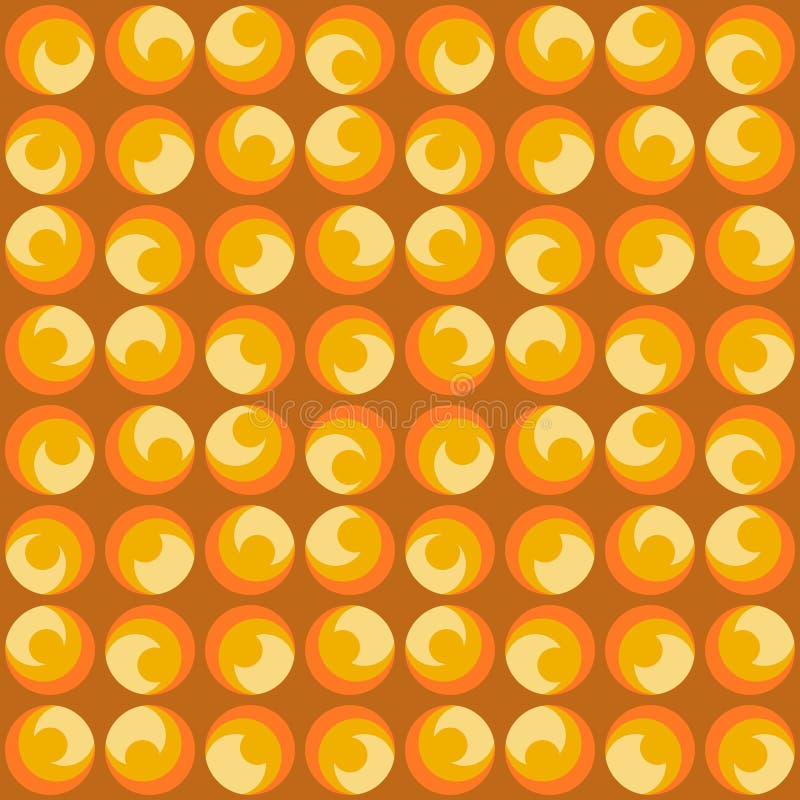 Abstract Rounded Repeated Shapes. Vector Seamless Pattern Stock Vector ...