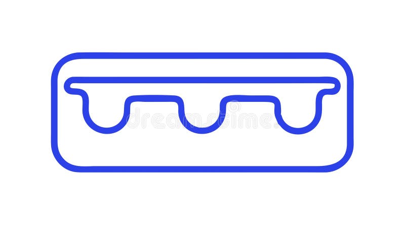 Abstract Rounded Shape Outline Icon, Design Element, Modern Form ...