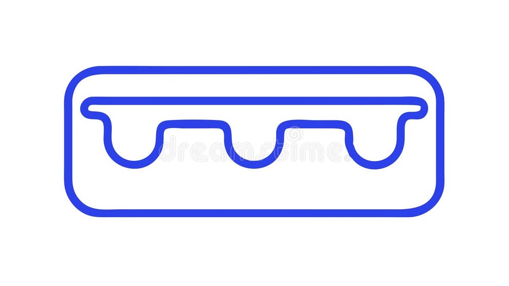 Abstract Rounded Shape Outline Icon, Design Element, Modern Form ...