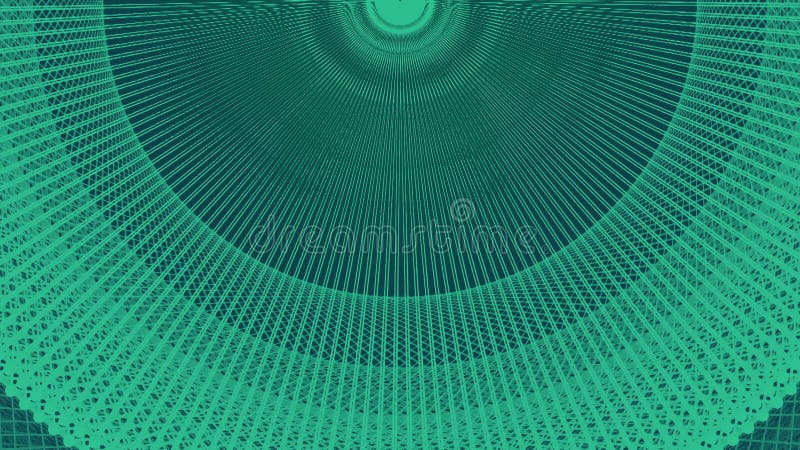 Abstract Rounded Wire Shape in Motion. 3d Rendering Seamless Loop ...