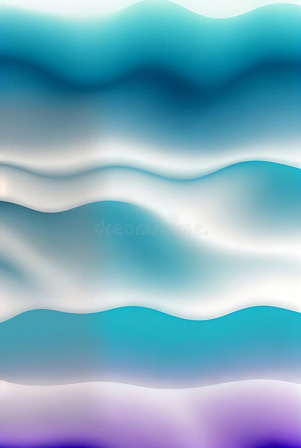 Abstract Row of Big Realistic Waves. Stock Illustration - Illustration ...