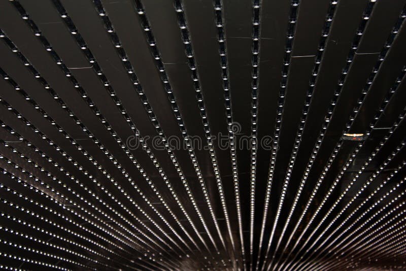 Abstract with Rows of Lights Stock Image - Image of background, metal ...