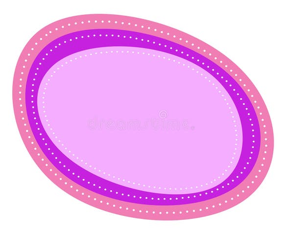 Abstract Roze Purper Ovaal Embleem Stock Illustratie - Illustration of ...