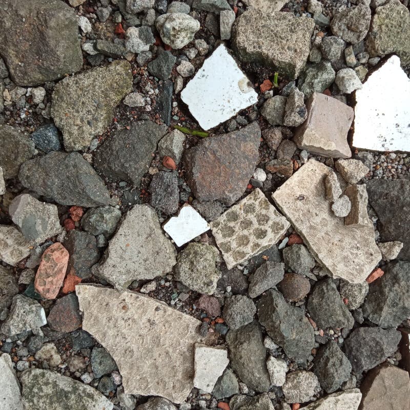 Abstract Rubble of Construction Material Texture Image Stock Image ...