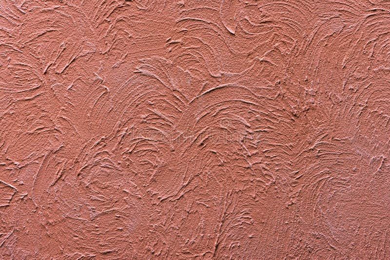 Rugged Deep Orange Plaster Wall Texture Background Stock Photo - Image ...
