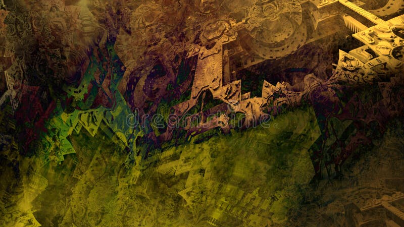 Abstract Ruins Architecture Painting Texture Material Surface Digital ...
