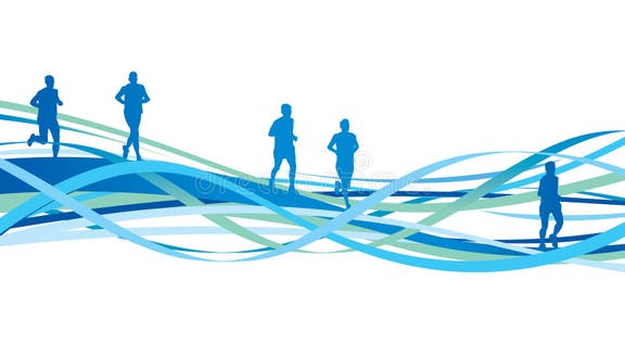 Abstract runners stock vector. Illustration of olympic - 24875222