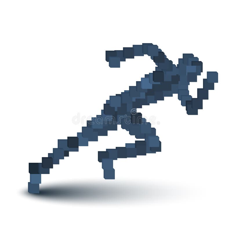 Abstract Running Human Figure Stock Vector - Illustration of fitness ...