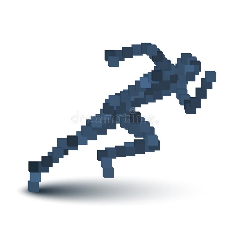 Abstract Running Human Figure Stock Vector - Illustration of fitness ...
